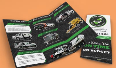 Graphic Design Case Study - Equipment Rentals Brochure